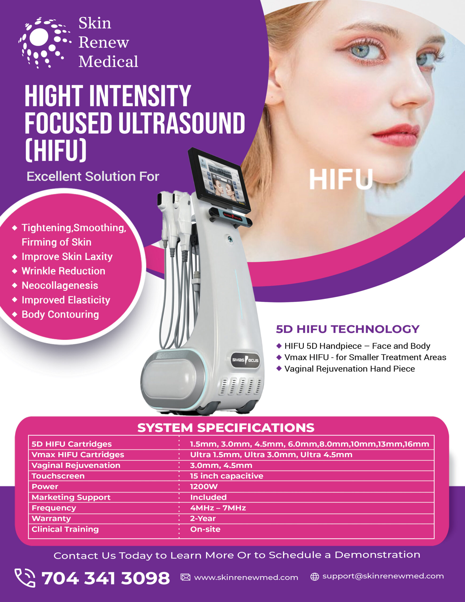 HIFU 9D Tightening System – Skin Renew Medical